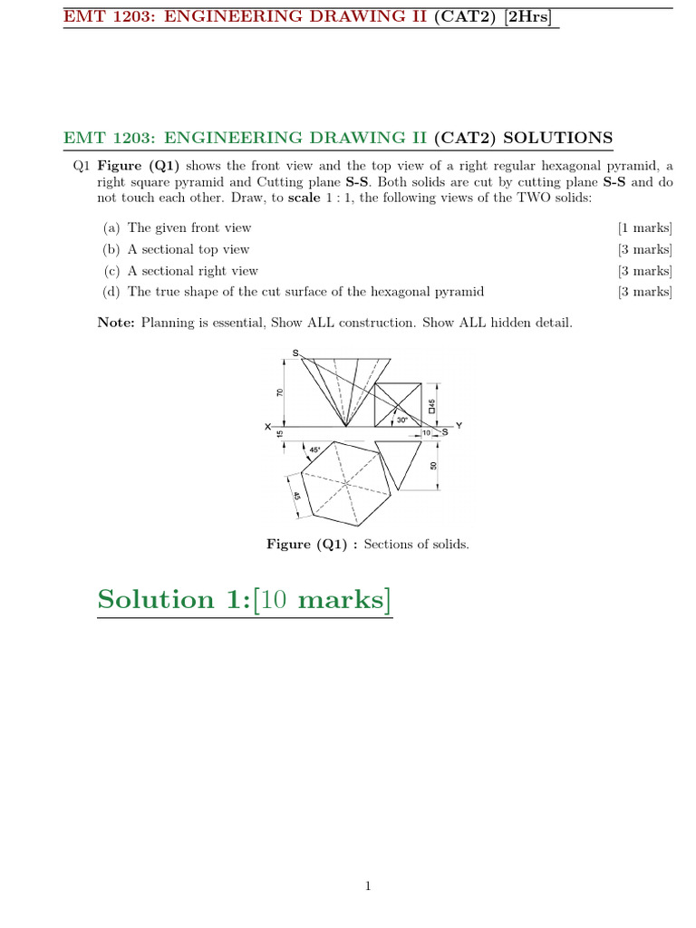 Inno2024_ENGINEERING_DRAWING_II_EMT 1203_CAT2MS | PDF | Drawing ...