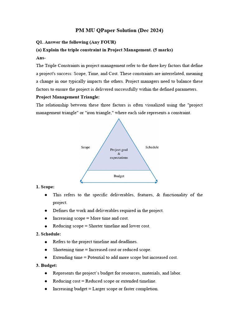 PM MU QPaper Solution (Dec 2024) | PDF | Business