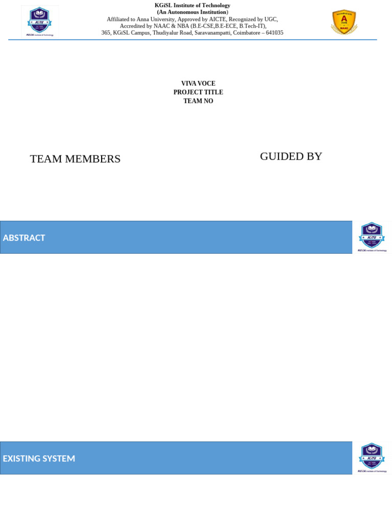 Viva Voce PPT Template | PDF