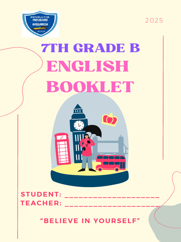 7th Grade English Booklet: Present Simple | PDF