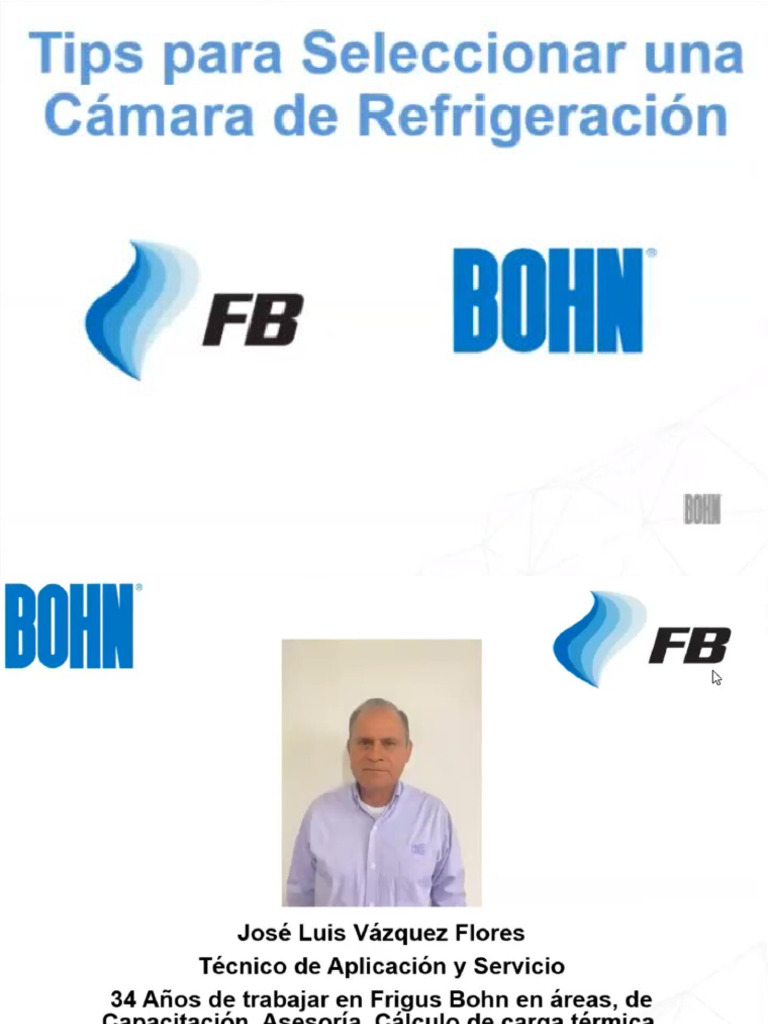 Webinar_Tips para seleccionar una cámara frigorífera | PDF