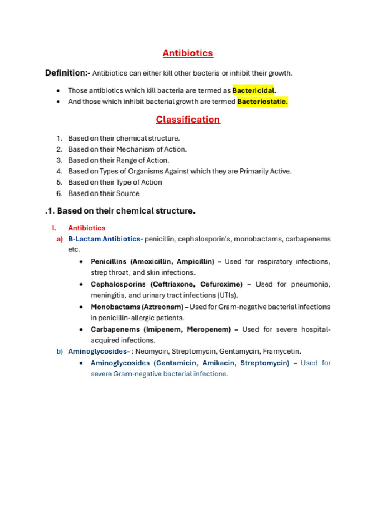 Antibiotics | PDF