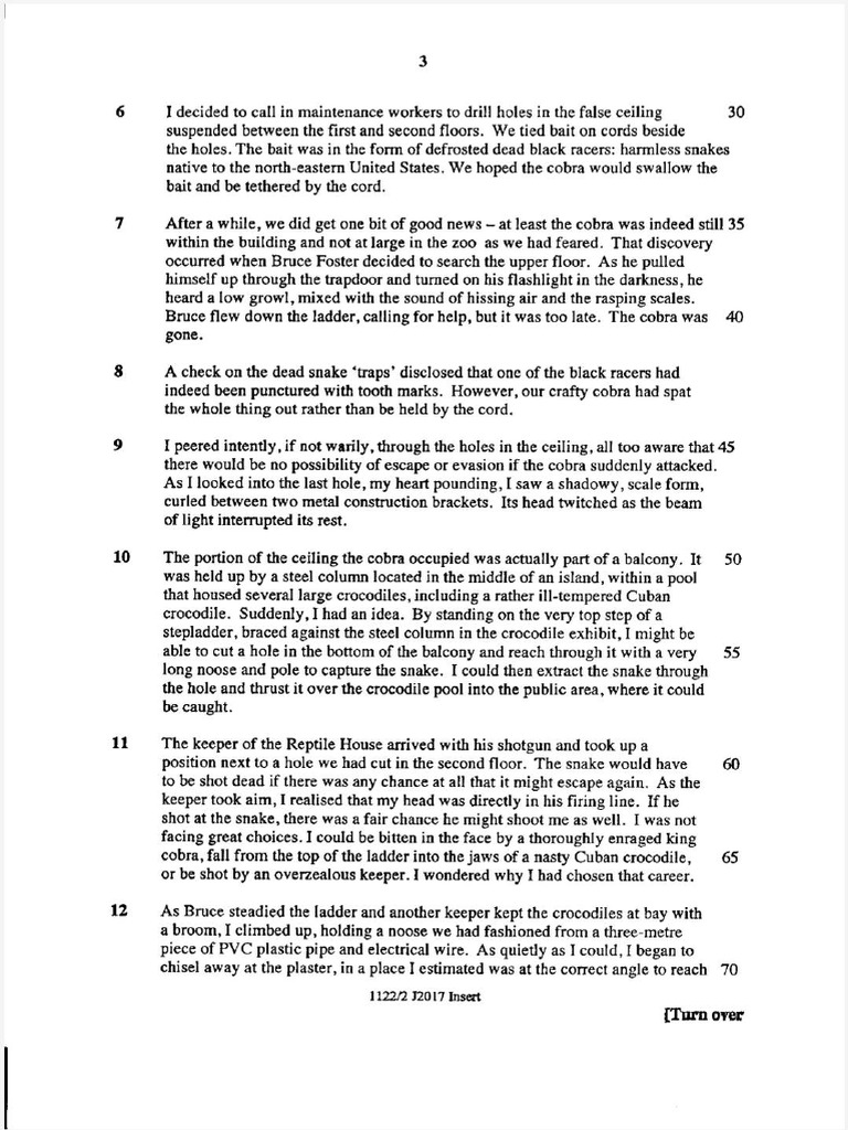 English o Levels Re-Test 1 | PDF