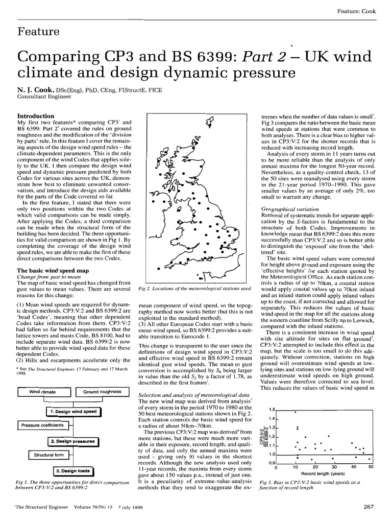 Comparing CP3 and Wind Climate and Design Dynamic Pressure | PDF ...