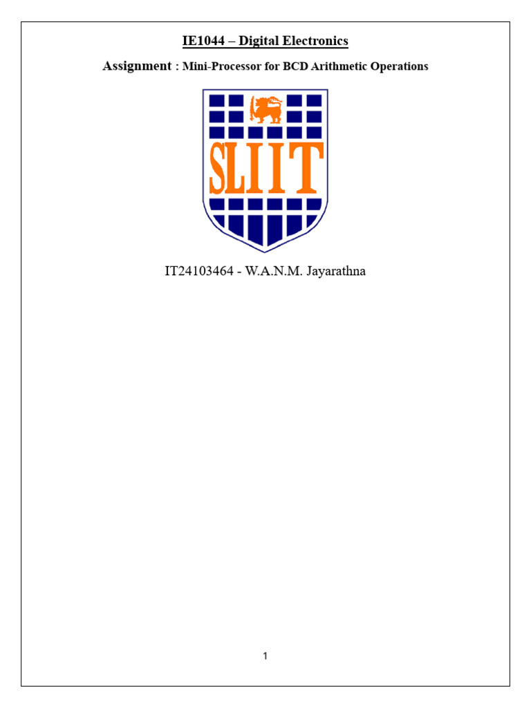 Simulation Files and Screenshots | PDF | Binary Coded Decimal ...