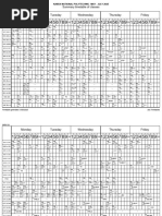 2025 Class Timetable Overview | PDF
