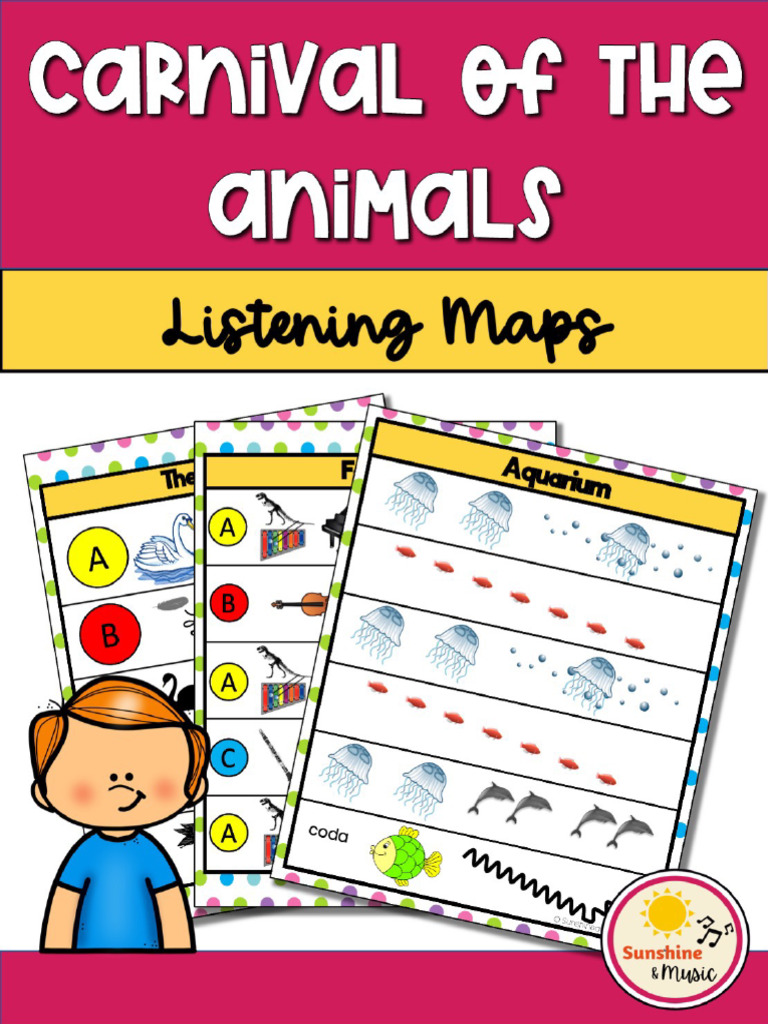 CarnivaloftheAnimalsListeningMapsCamilleSaintSaens 1 | PDF