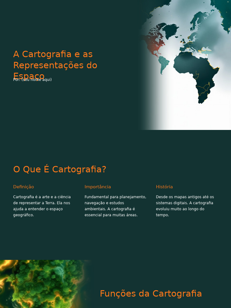 Cartografia: Representação e Funções | PDF | Mapa | Cartografia