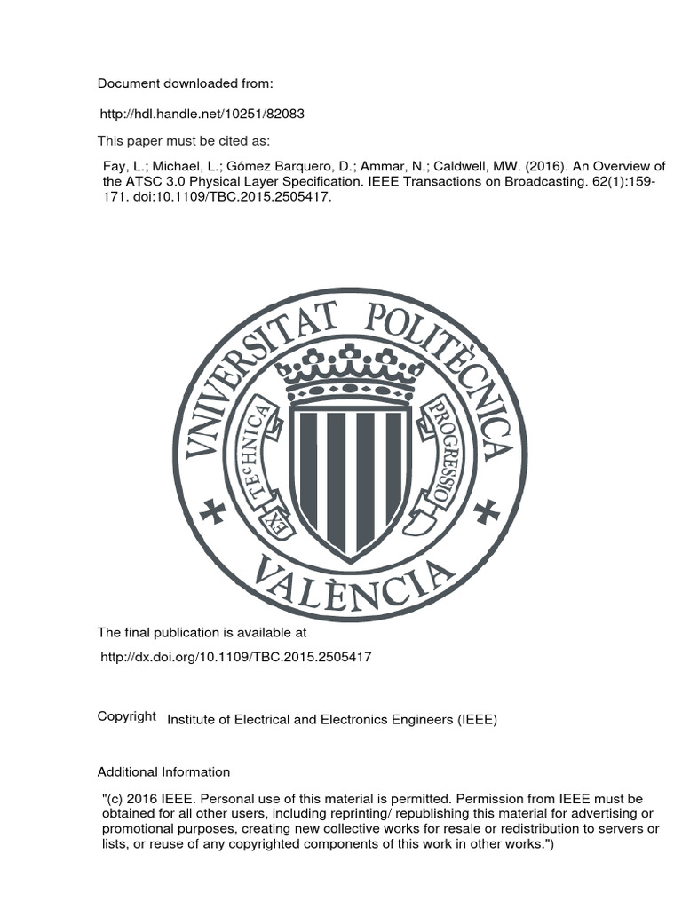 An Overview of The Atsc 3 0 Physical Layer Specification 2cb6771jdh ...