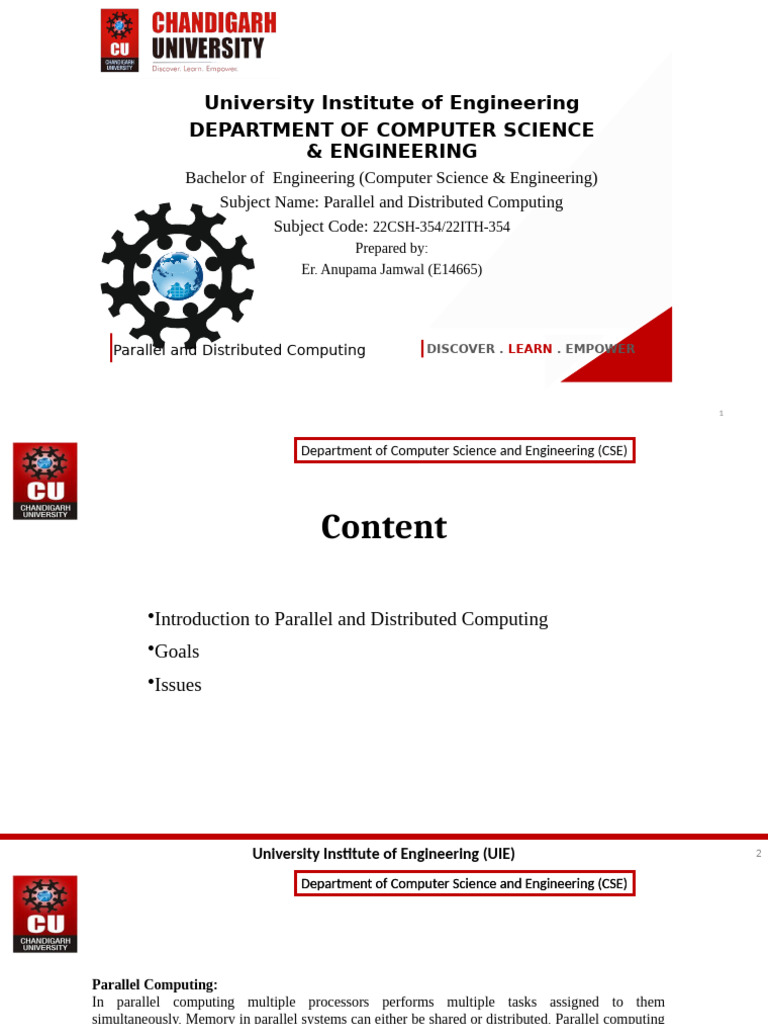 Lecture 1.1.2 (Architecture) | PDF | Parallel Computing | Distributed Computing