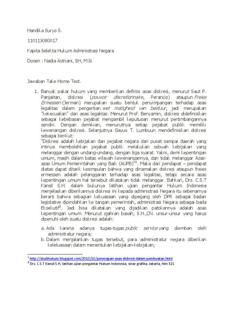 KAPSEL HAN (Seputar Diskresi, Permasalahan Birokrasi, Struktur Hukum ...