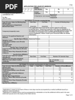 Application For Commuted Leave/Sick Leave | PDF | Law