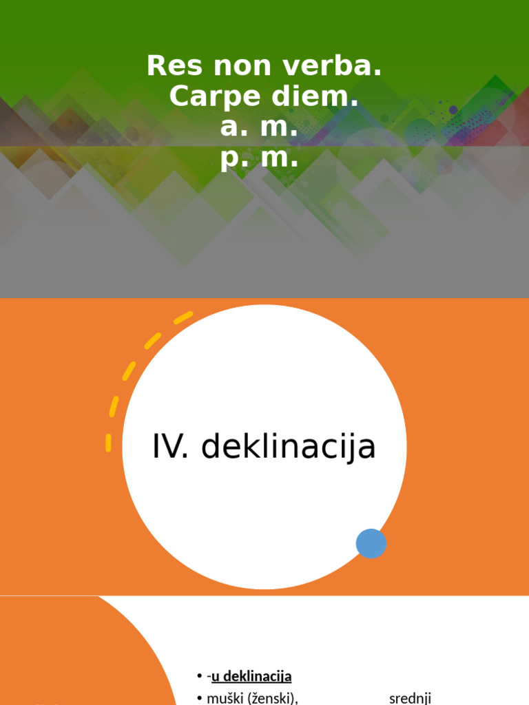 IV. I v. Deklinacija | PDF