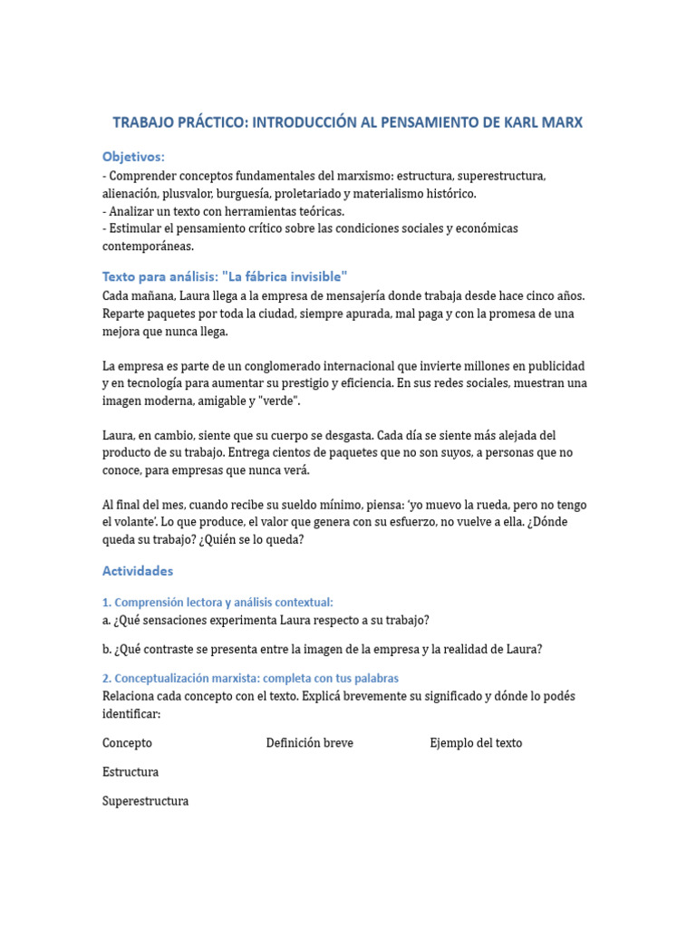 Trabajo_Practico_Marx.docx | PDF