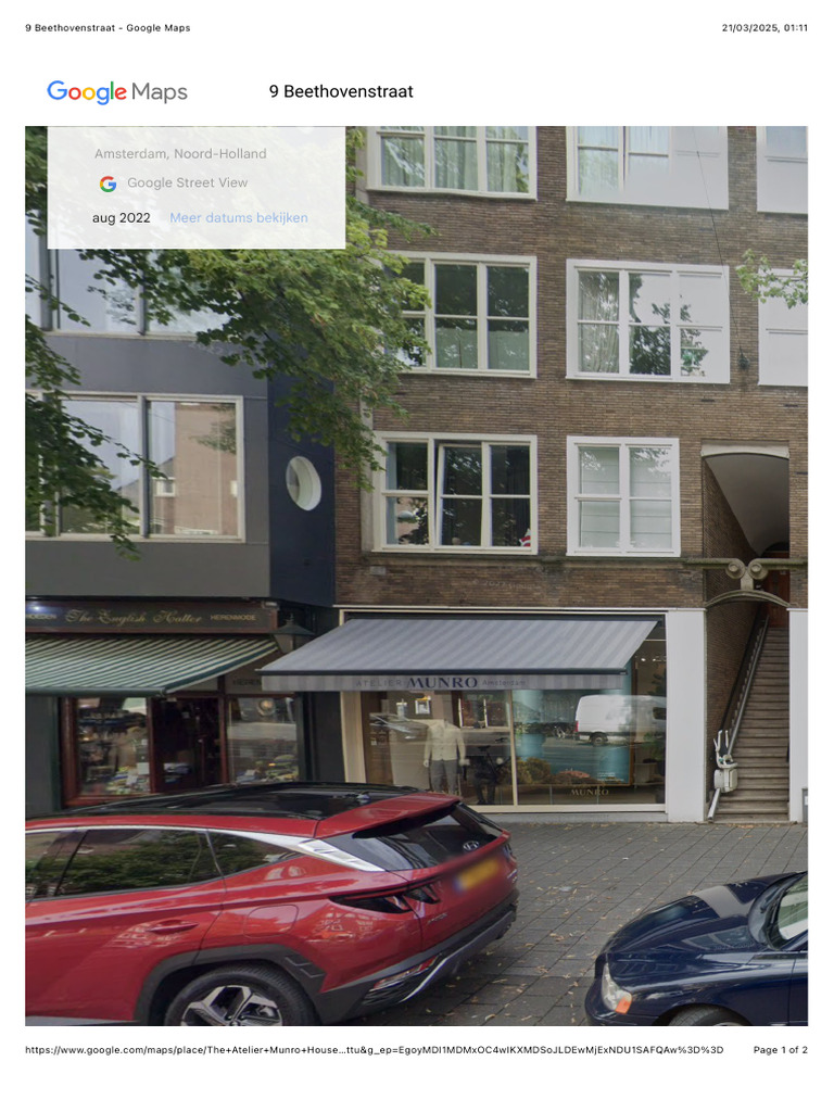 9 Beethovenstraat - Google Maps | PDF
