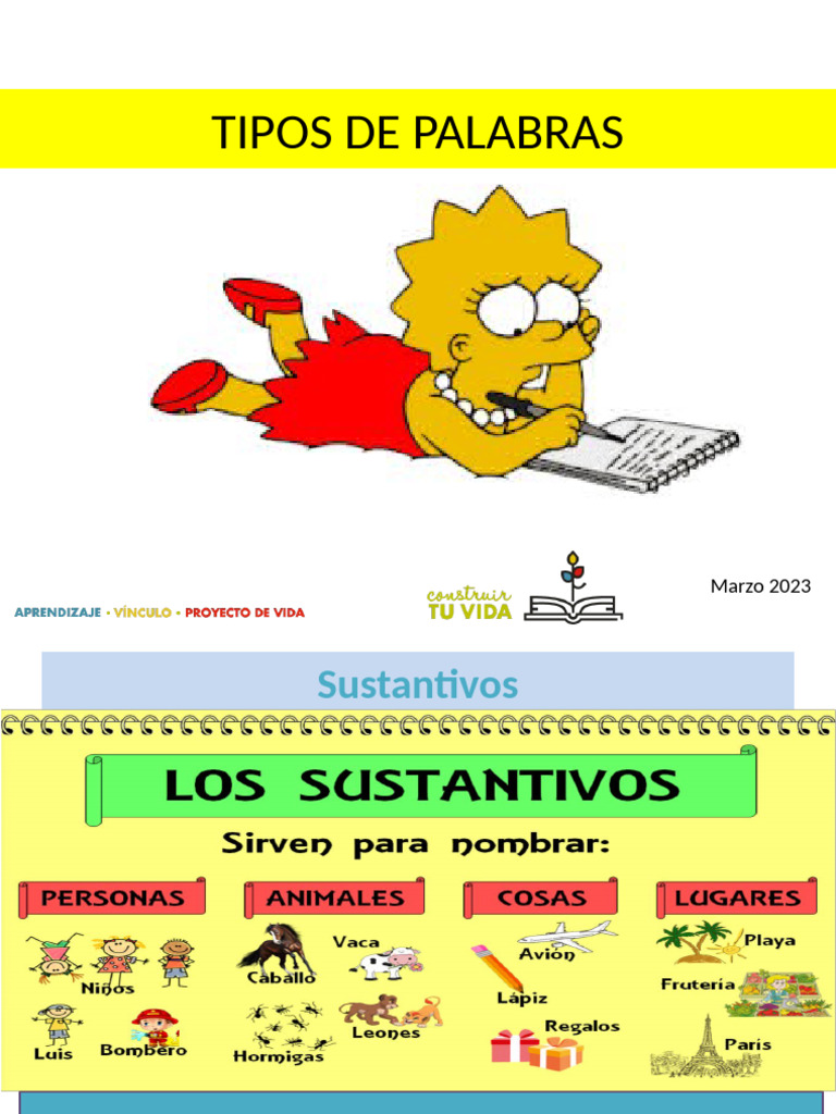 Tipos de Palabras | PDF