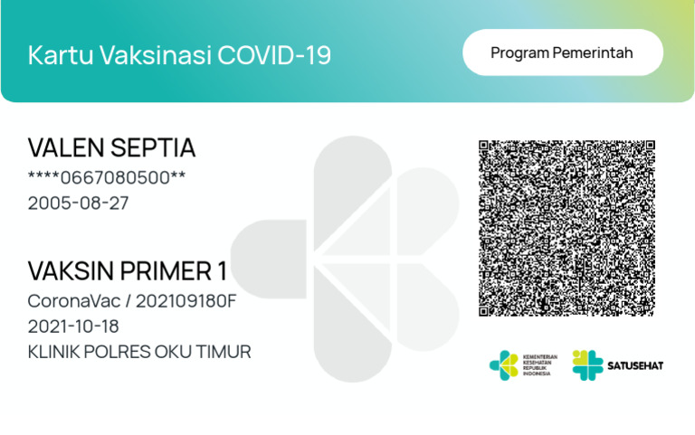 Sertifikat-Vaksin-Dosis 1-Valen-467 | PDF