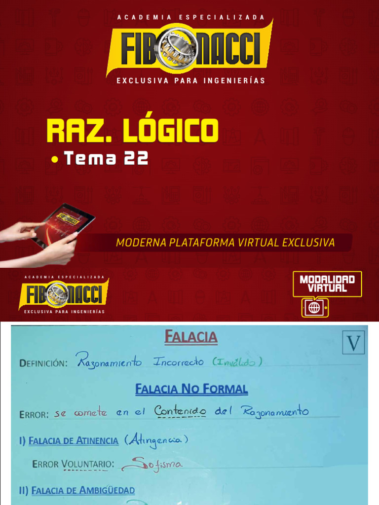 Raz. Logico - Pizarra - TEMA 22-Comprimido | PDF