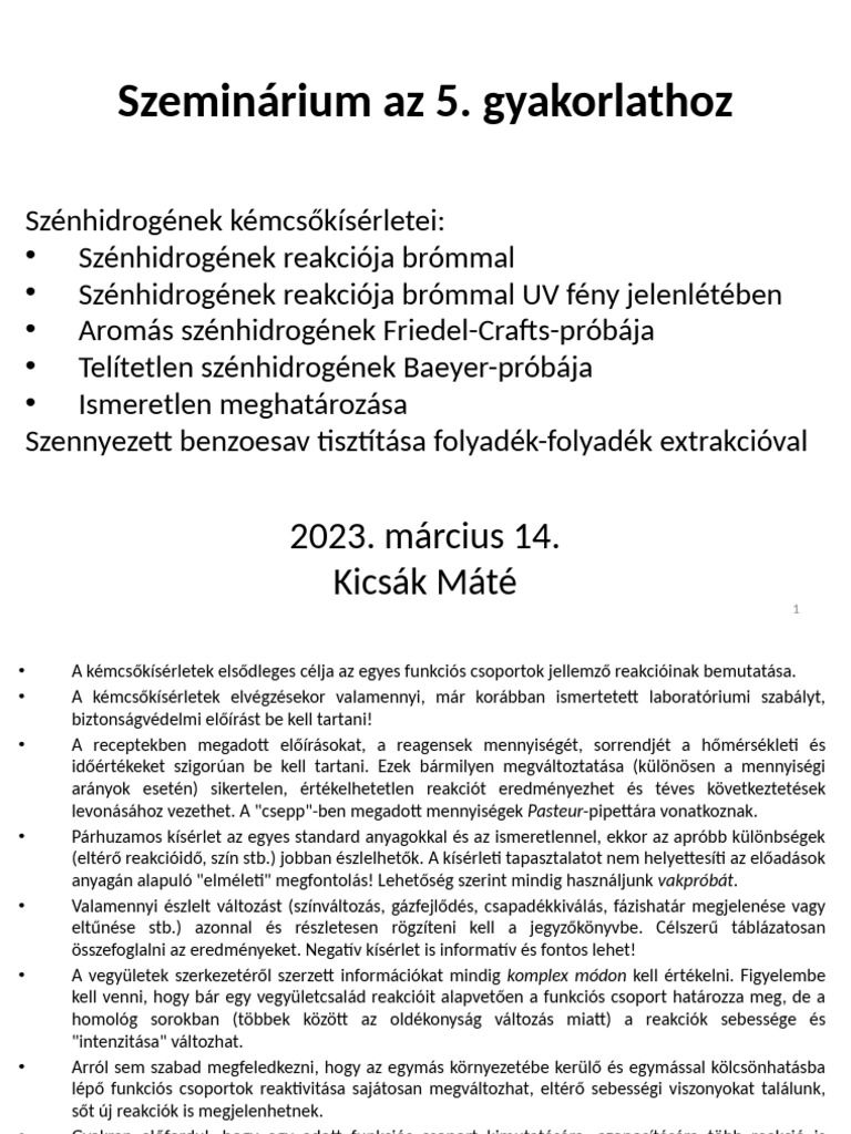 Szeminã¡rium 2 | PDF