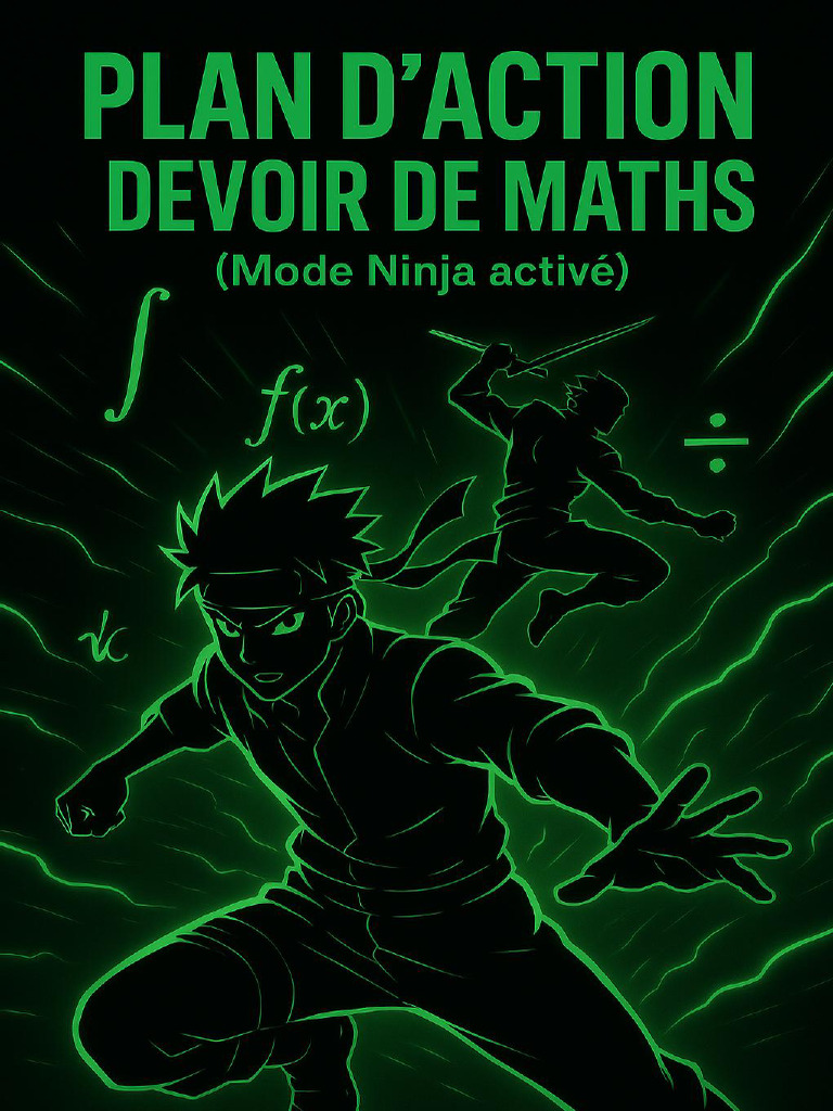 Plan Action Maths Shonen Ninja | PDF