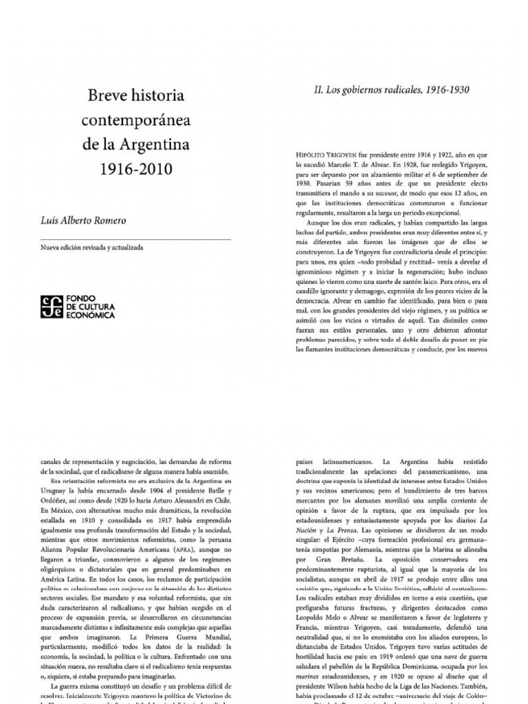 Romero Breve Historia Capitulo 2 | PDF