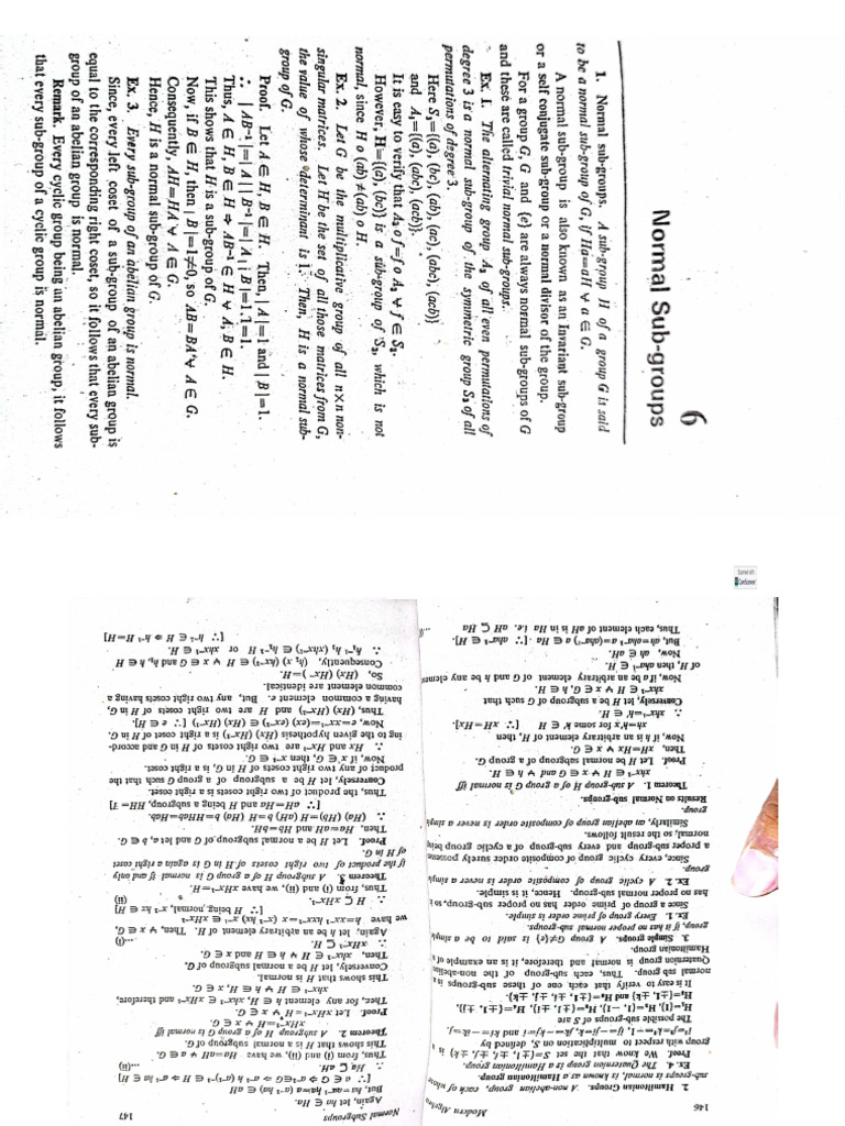 06.normal Subgroup | PDF