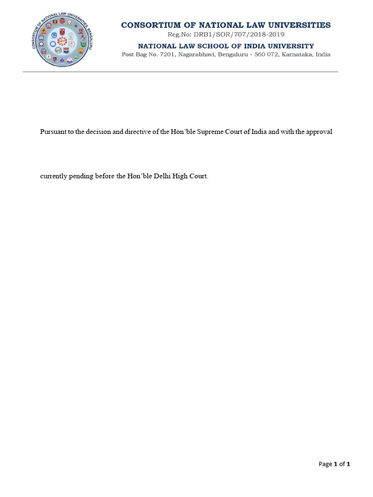 Clat 2025 Press Release | PDF