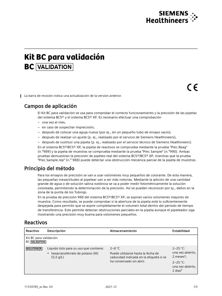 BC Validation Kit | PDF