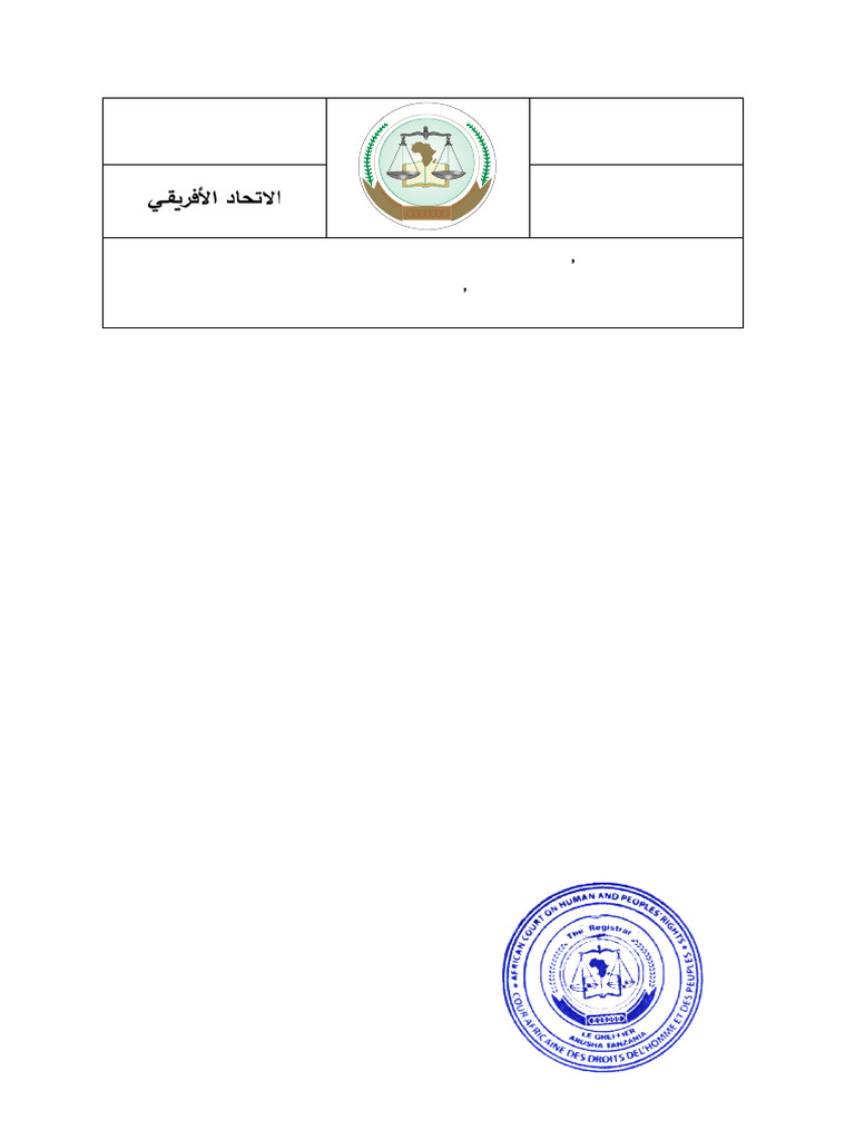 MD, Mendez - Bob Chacha Wangwe v. Tanzania, DED To Supervise Election ...