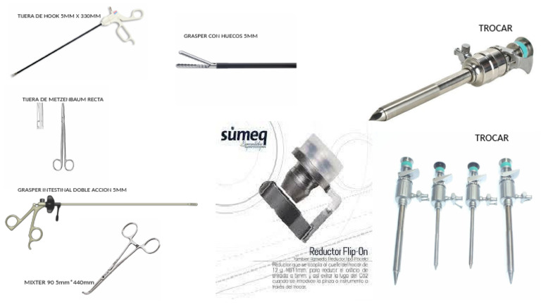 Trocar y Pinzas Laparos | PDF