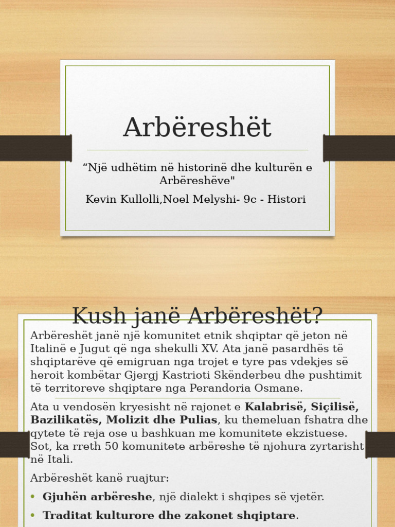 Arbereshet Prezantim 2025 | PDF