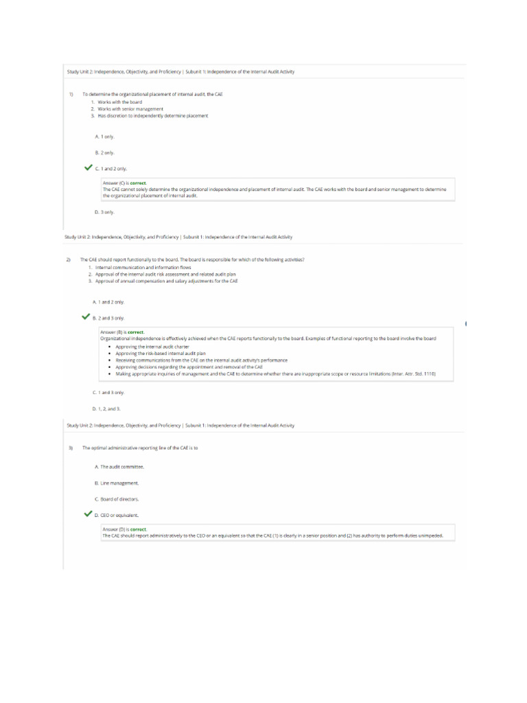 Study Unit 2 Independence, Objectivity, and Proficiency | PDF