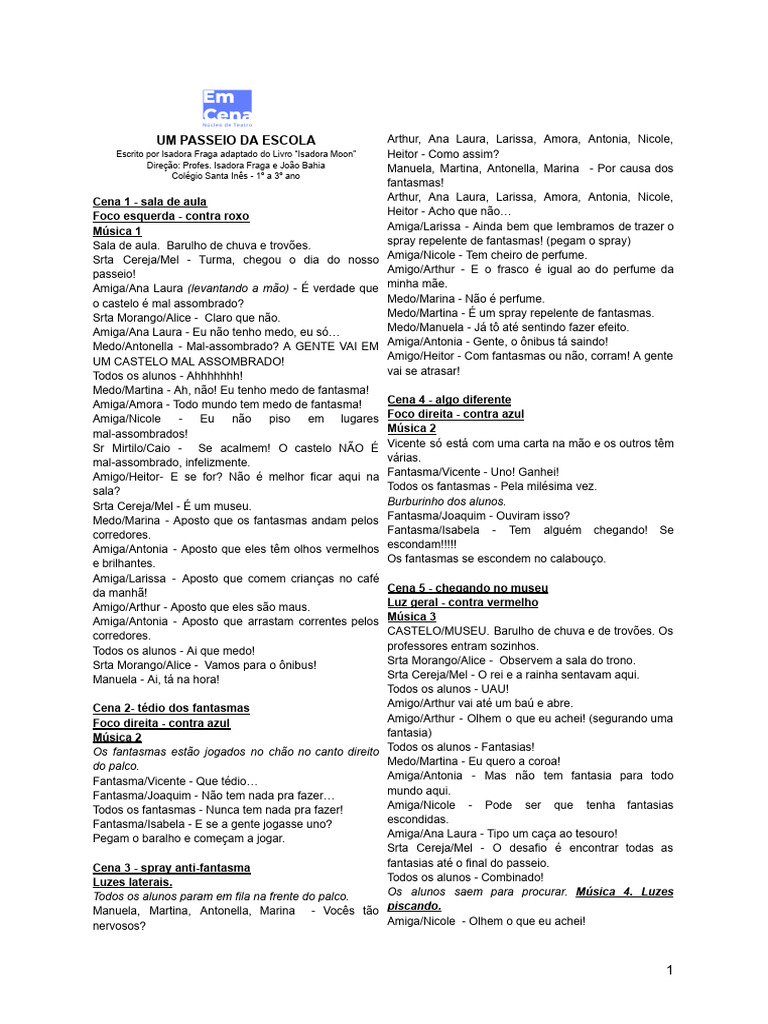 Um Passeio Da Escola | PDF