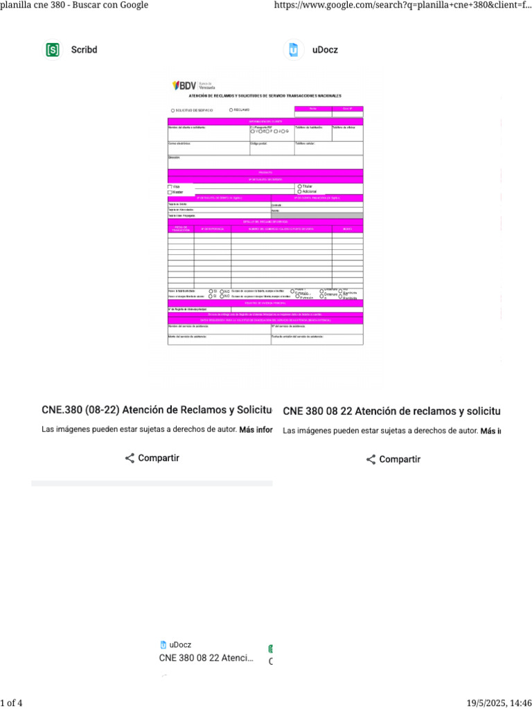Planilla Cne 380 - Buscar Con Google | PDF