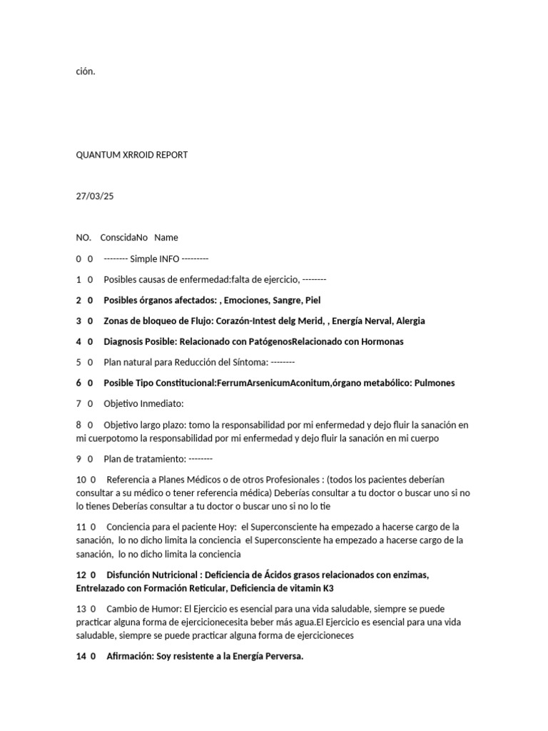 EJEMPLO DE UN INFORME NELSON SCIO | PDF | Enfermedades y trastornos ...