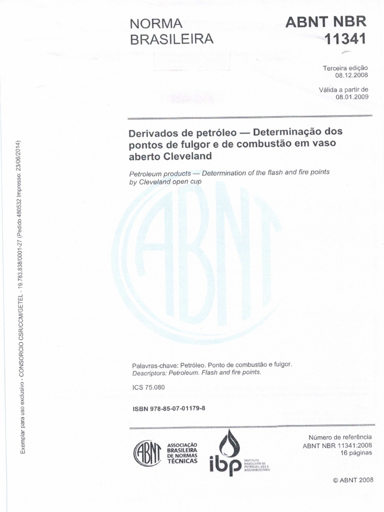 NBR 11341 Ponto Fulgor | PDF