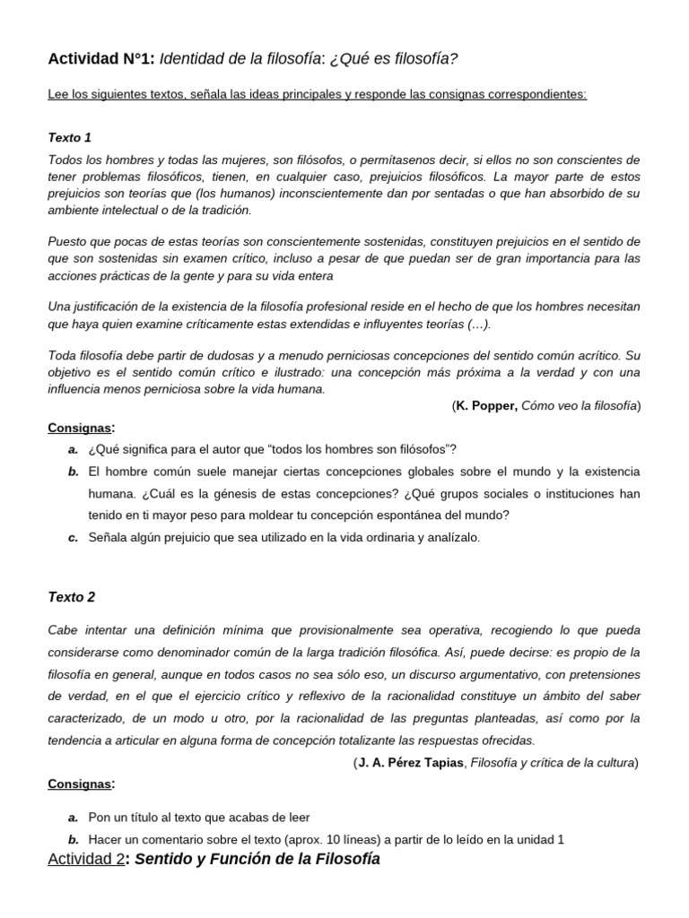 Trab. Prac. Nº 1 | PDF | Conocimiento | Platón