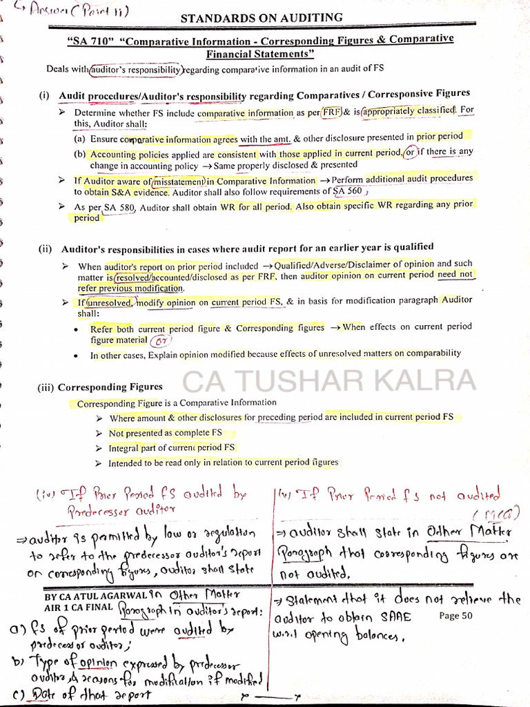 Sa 710 - Ca Tushar Kalra | PDF