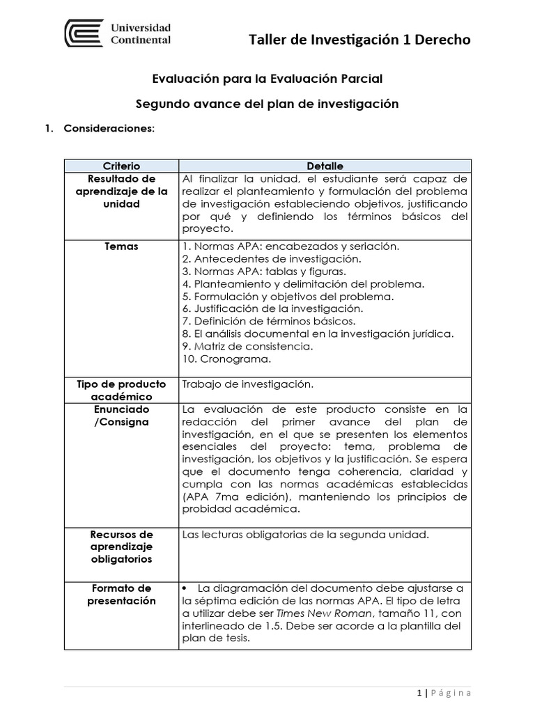 Consigna y Rúbrica EP | PDF