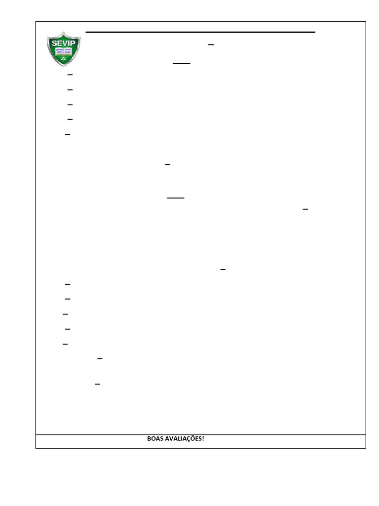 7º.ano Av3 e Av4 | PDF
