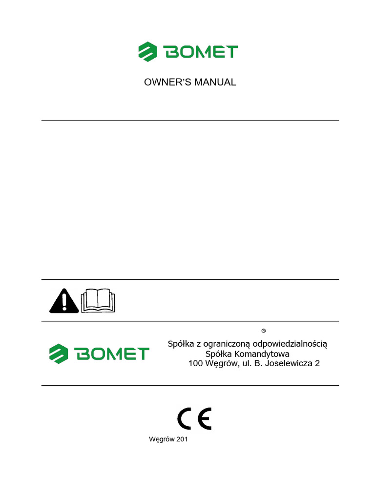 Bomet Gemini Potato Planter Manual | PDF | Tractor | Plough