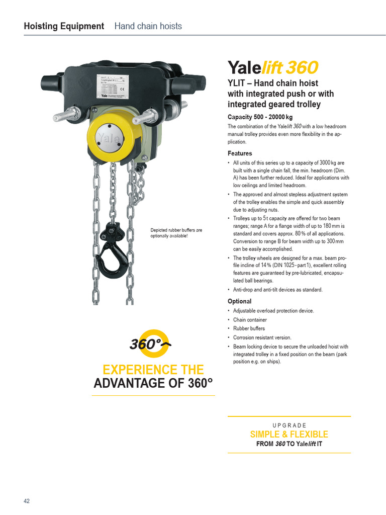 Yale Hoisting Yalelift Ylit Ds en Ger 2021-10-18 | PDF | Manufactured Goods