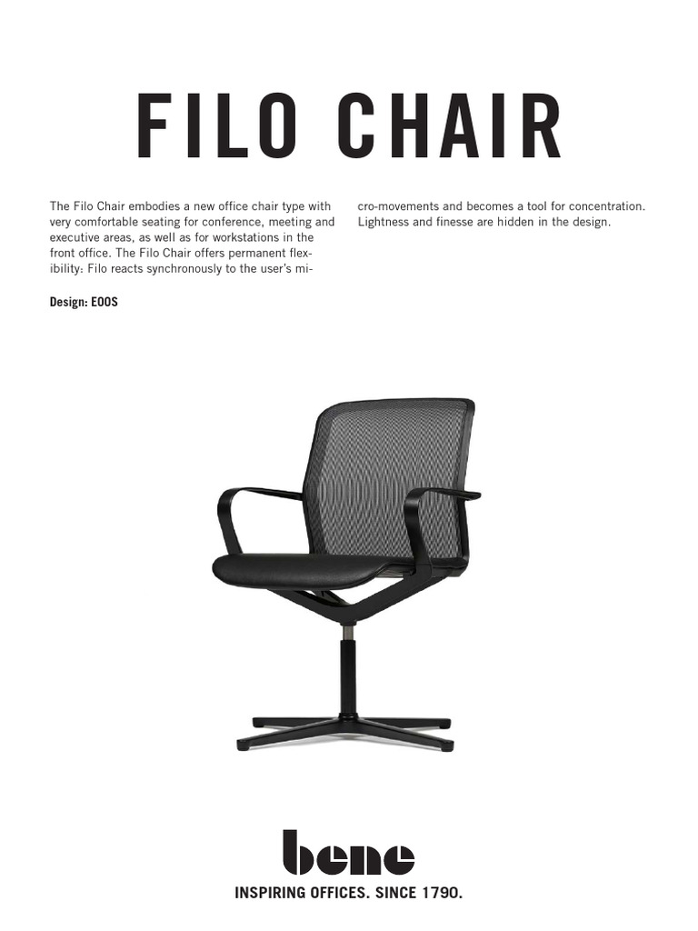 Product Data Sheet Bene Equo Chair | PDF | Chair | Upholstery