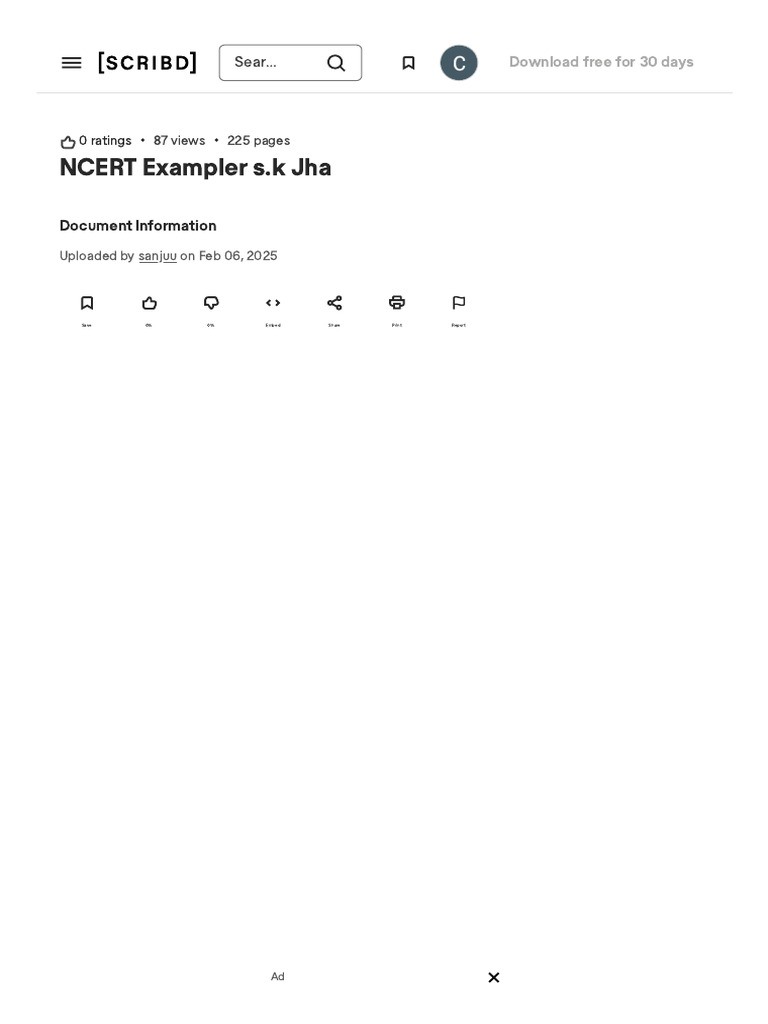 NCERT Exampler s.k Jha _ PDF | PDF | Scribd | Computing