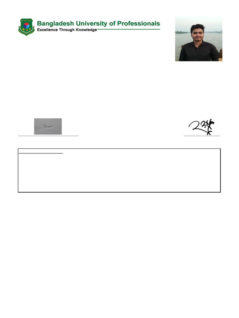 BUP Exam Admit Card Instructions | PDF