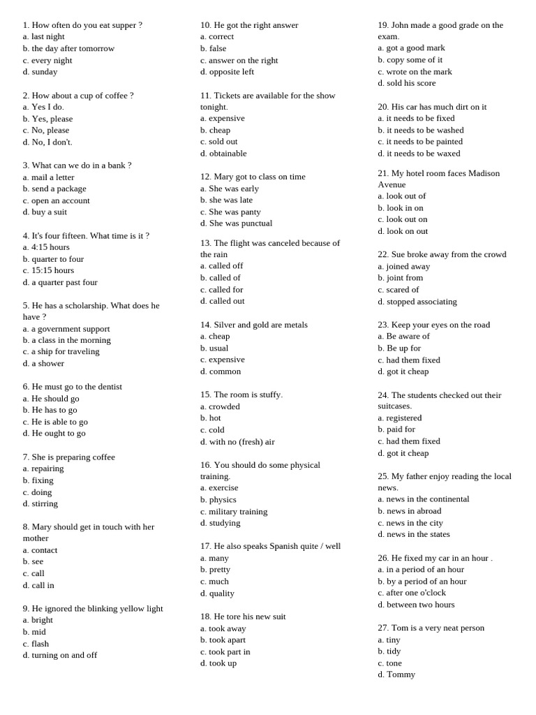 ALCPT EXERCISES 1000 | PDF | Humidity