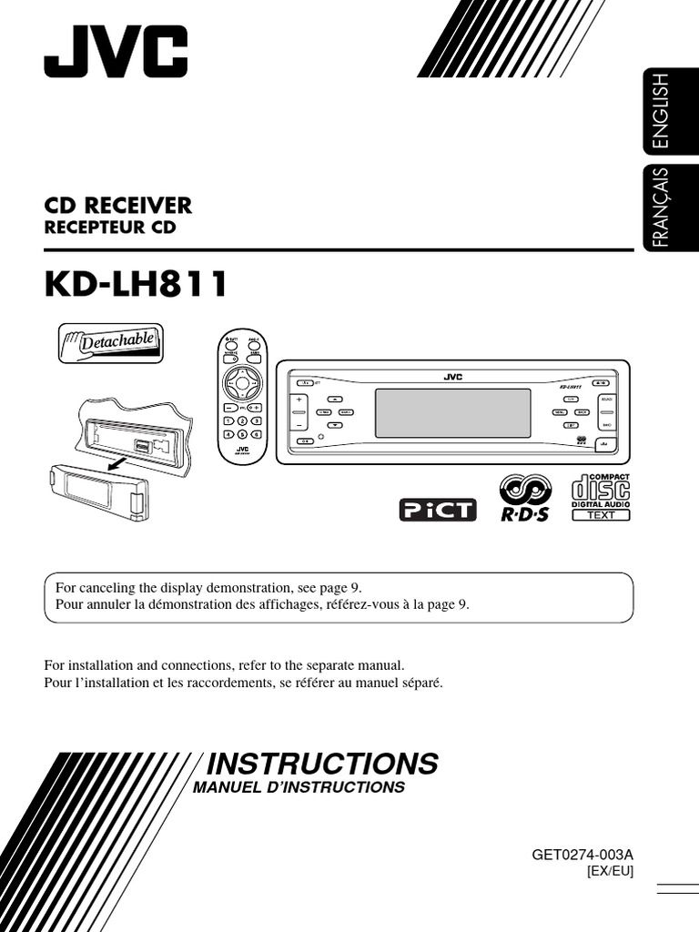 Manual Radio CD Jvc | PDF | Compact Disc | Menu (Computing)