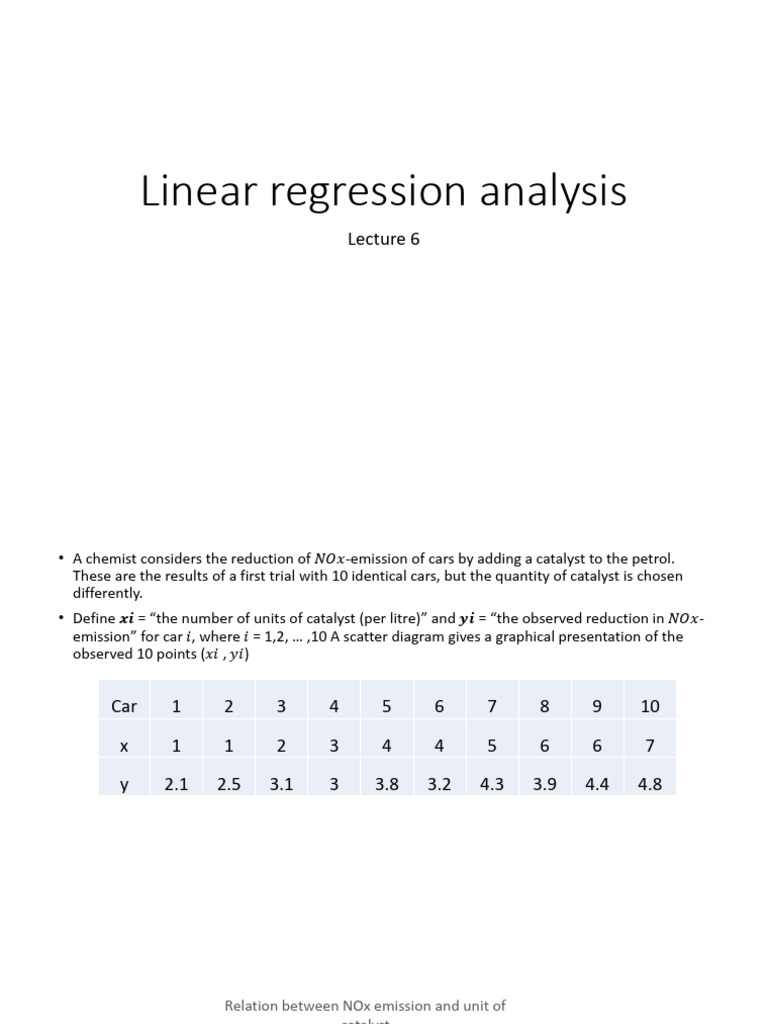 Linear Regression Analysis - 6 | PDF | Errors And Residuals | Regression Analysis