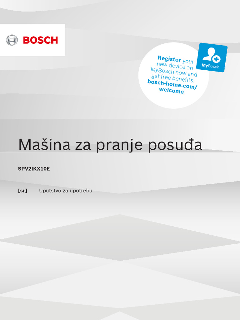 Bosch - perilica uputstva za upotrebu | PDF