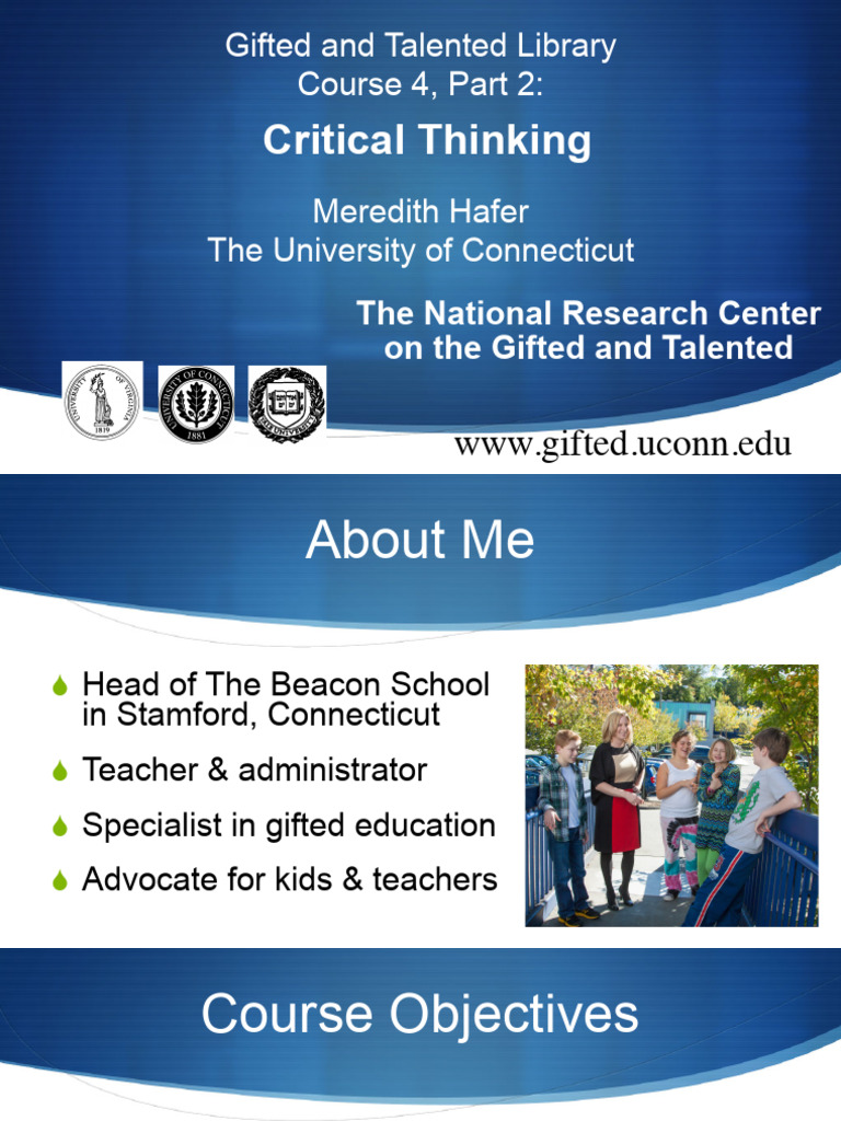 Creativity and Critical Thinking PPT Part 2 | PDF | Critical Thinking ...